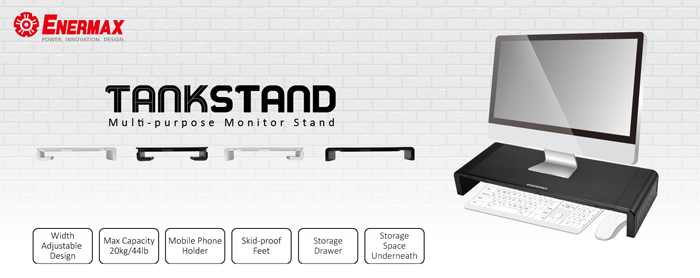 ENERMAX launches TANKSTAND, a multi-purpose monitor stand - Community ...