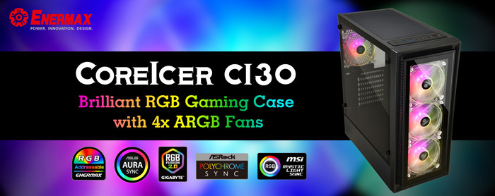 ENERMAX Launches CoreIcer CI30, an ARGB ATX Case with 4x Vivid RGB Fans ...