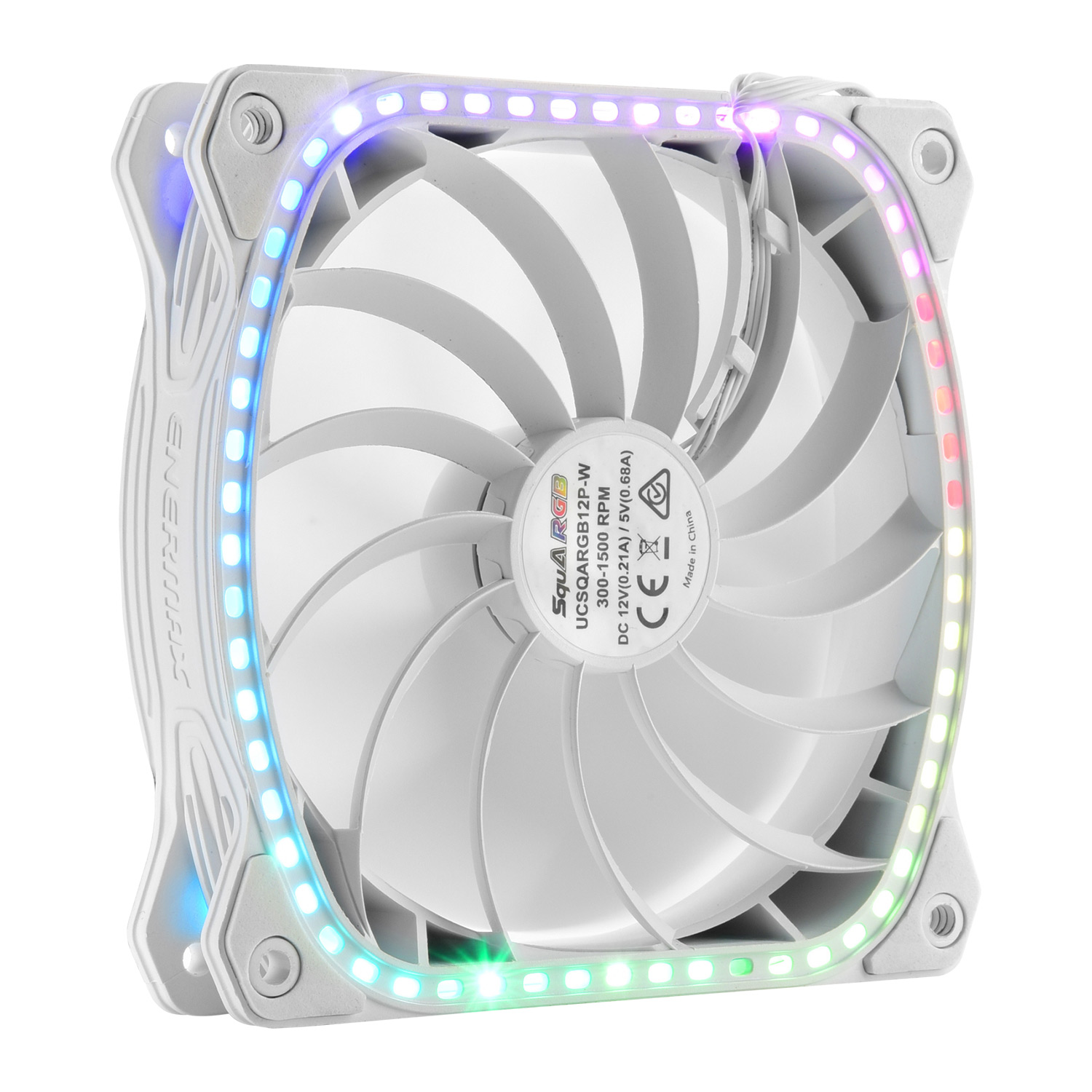 SquA RGB White 120mm PWM Fan- Single Pack - Products - ENERMAX ...