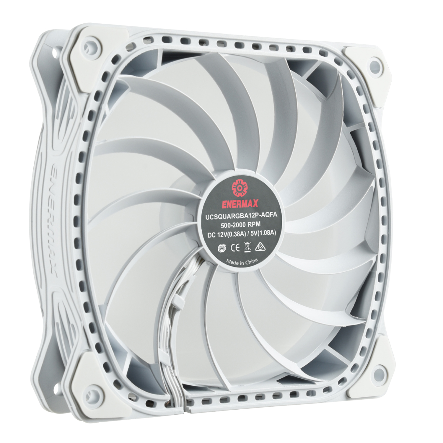 SquA RGB ADV 120mm ARGB PWM PC Case Fan, White - Products - ENERMAX ...
