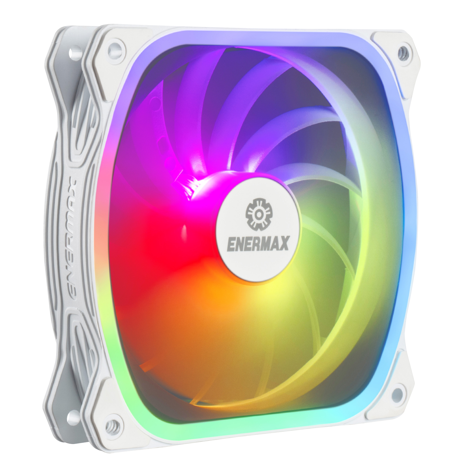 SquA RGB ADV 120mm ARGB PWM PC Case Fan, White - Products - ENERMAX ...