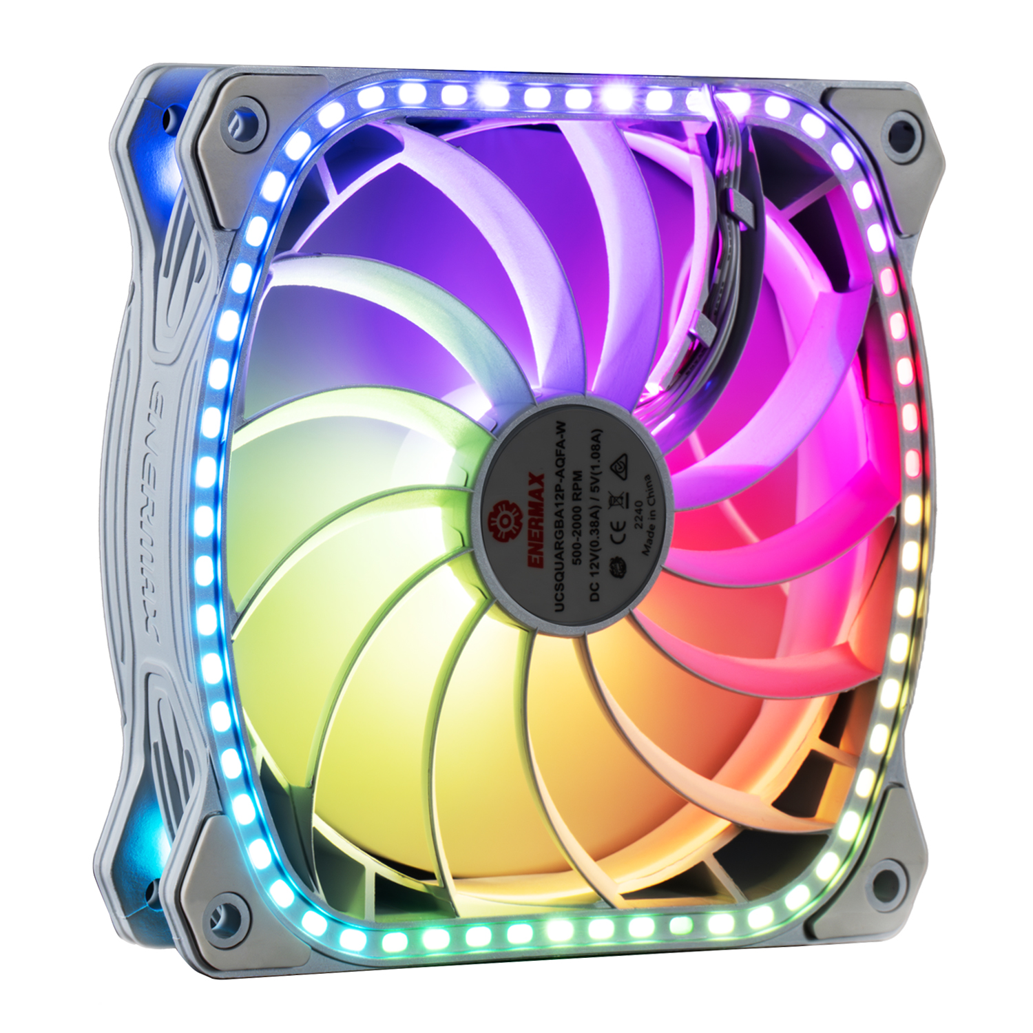 SquA RGB ADV 120mm ARGB PWM PC Case Fan, White - Products - ENERMAX ...