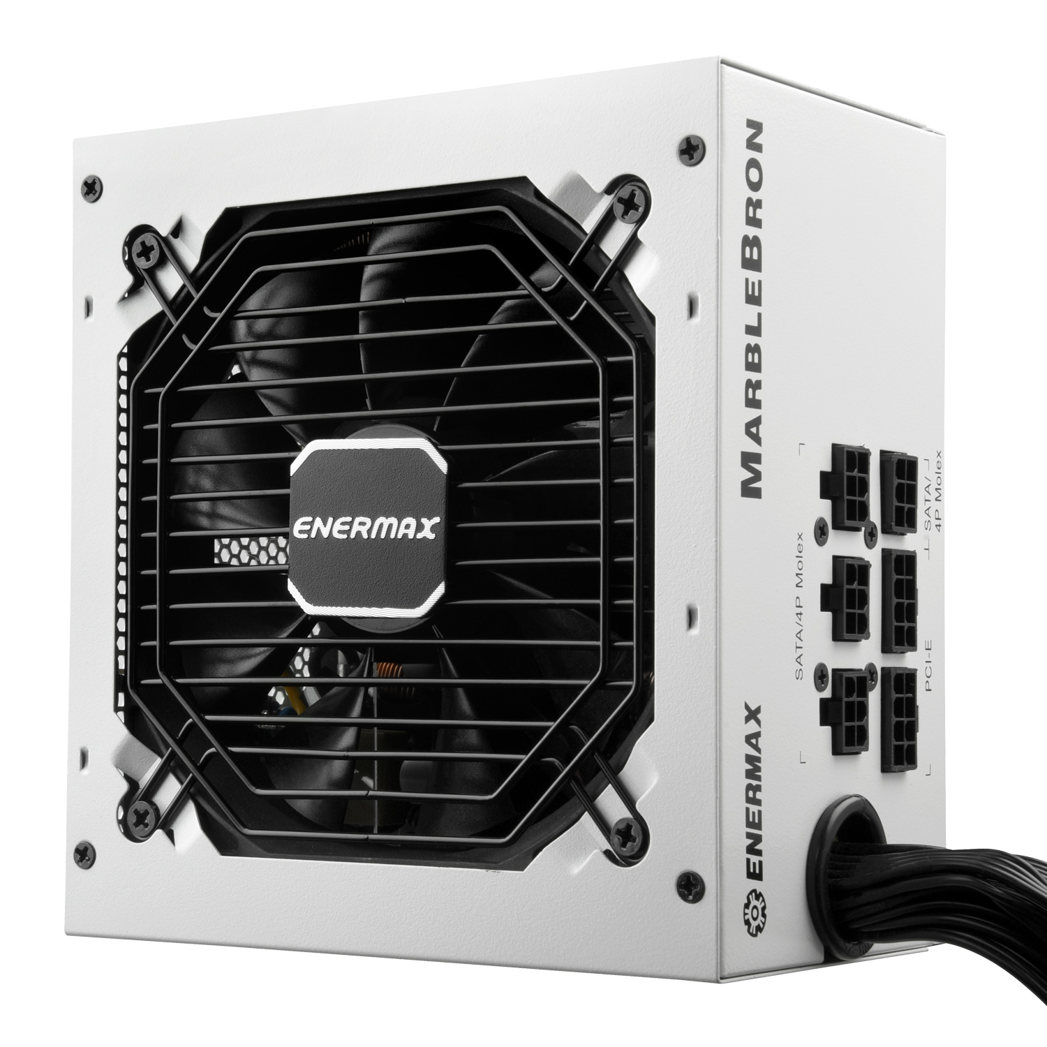 MARBLEBRON 850 Watt 80 PLUS Bronze Semi-Modular Power Supply-white-non ...